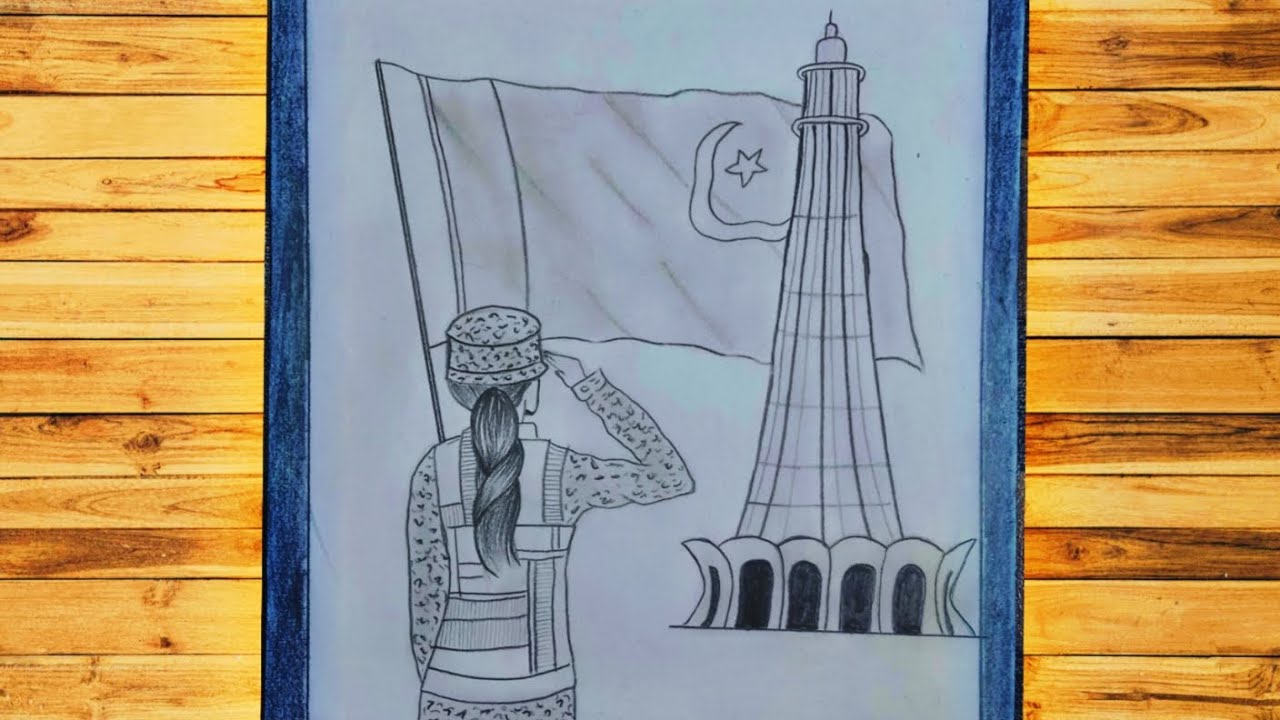 How to draw Pakistani soldier drawing with tutorial step by step🥰 - YouTube