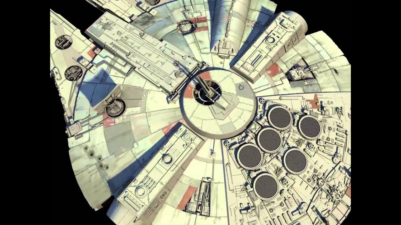 Episode VII Millennium Falcon Turret Spin - YouTube