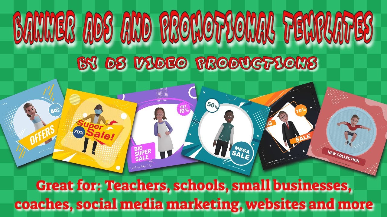 Banner Ads & Promotional Templates at DS Video Productions - YouTube