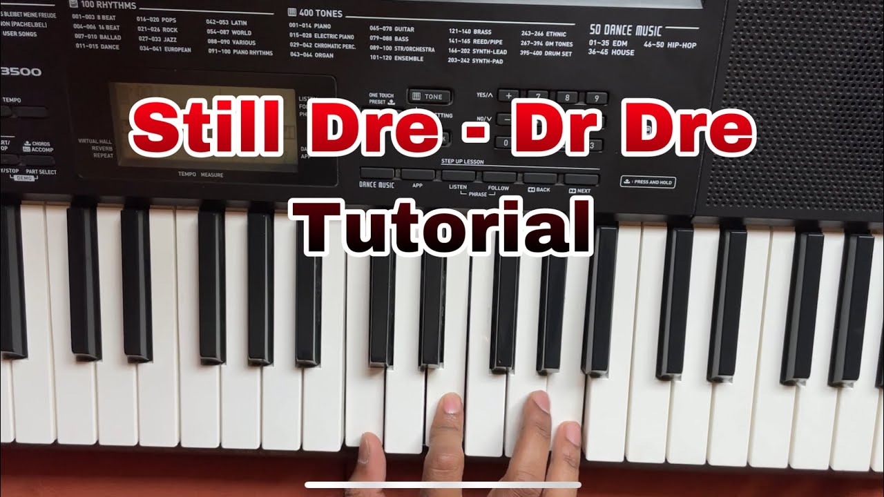Dr Dre - Still Dre (Piano Tutorial) | GarageBand 🎸 - YouTube