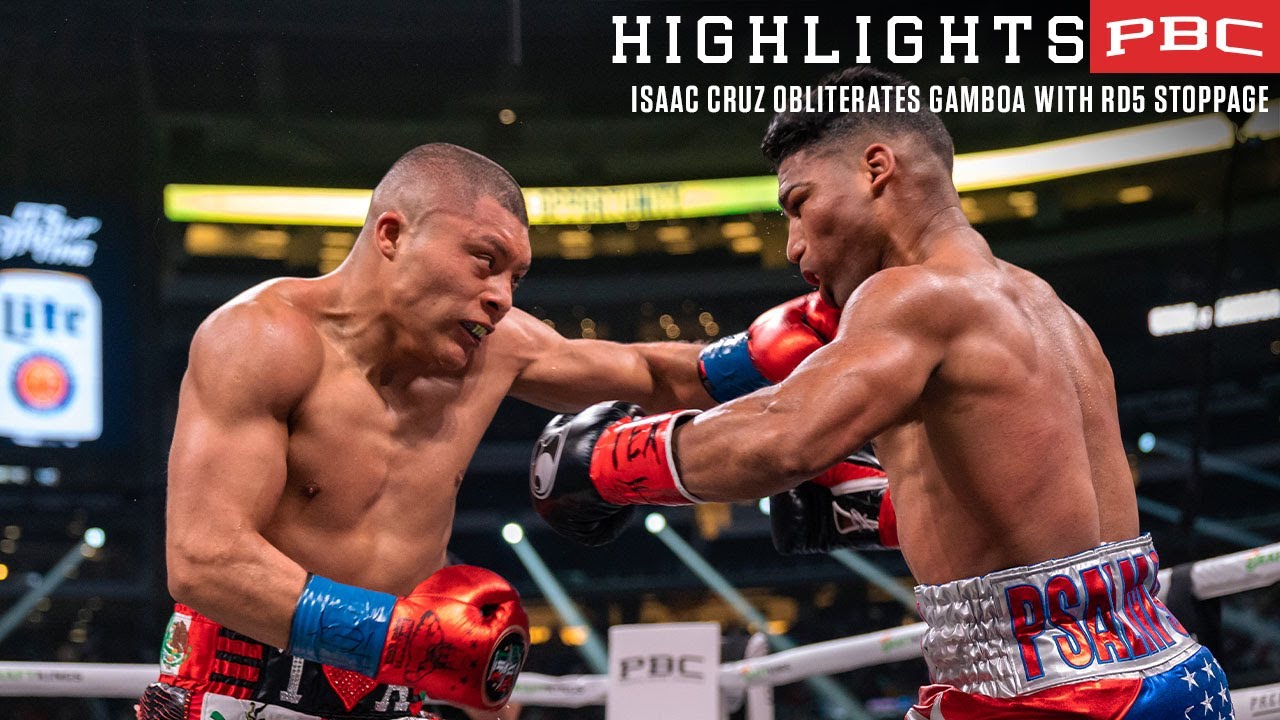 Isaac Cruz obliterates Gamboa with RD5 stoppage | Cruz vs Gamboa - YouTube