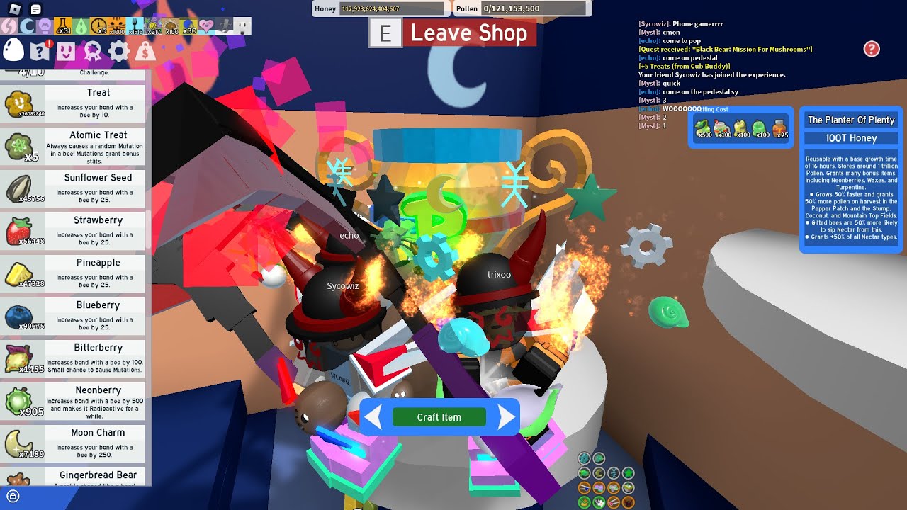 Buying the Planter Of Plenty In Roblox Bee Swarm Simulator - YouTube