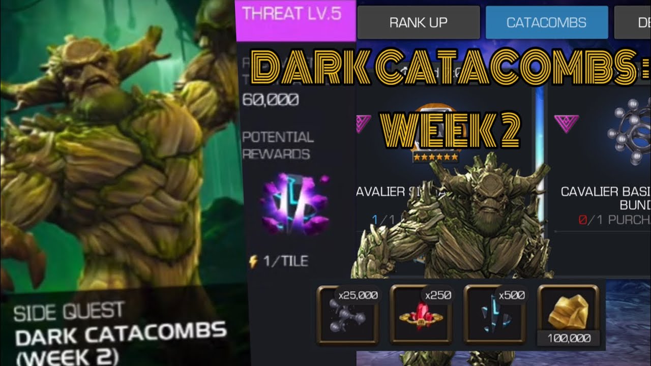 Dark Catacombs ( Week 2 ) Threat Lv. 5 + King Groot Boss | November ...