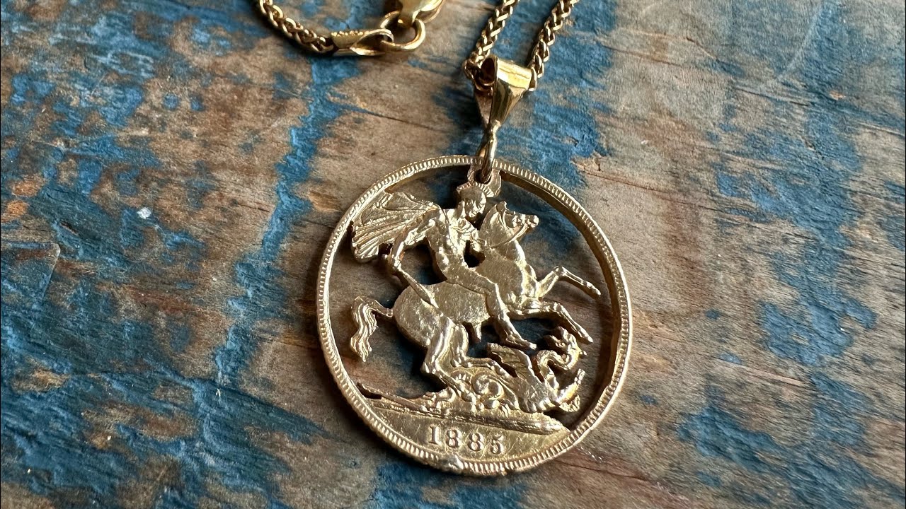 My First Gold Coin: A Tutorial on Hand Cut Coin Jewelry - YouTube