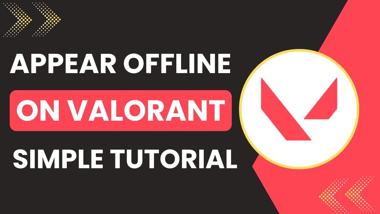 How To Appear Offline On Valorant - YouTube
