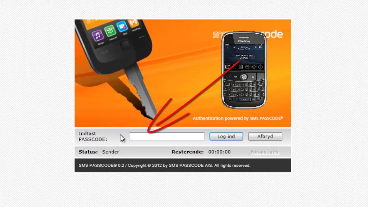 SMS PASSCODE Multi-factor Authentication protecting Salesforce - YouTube