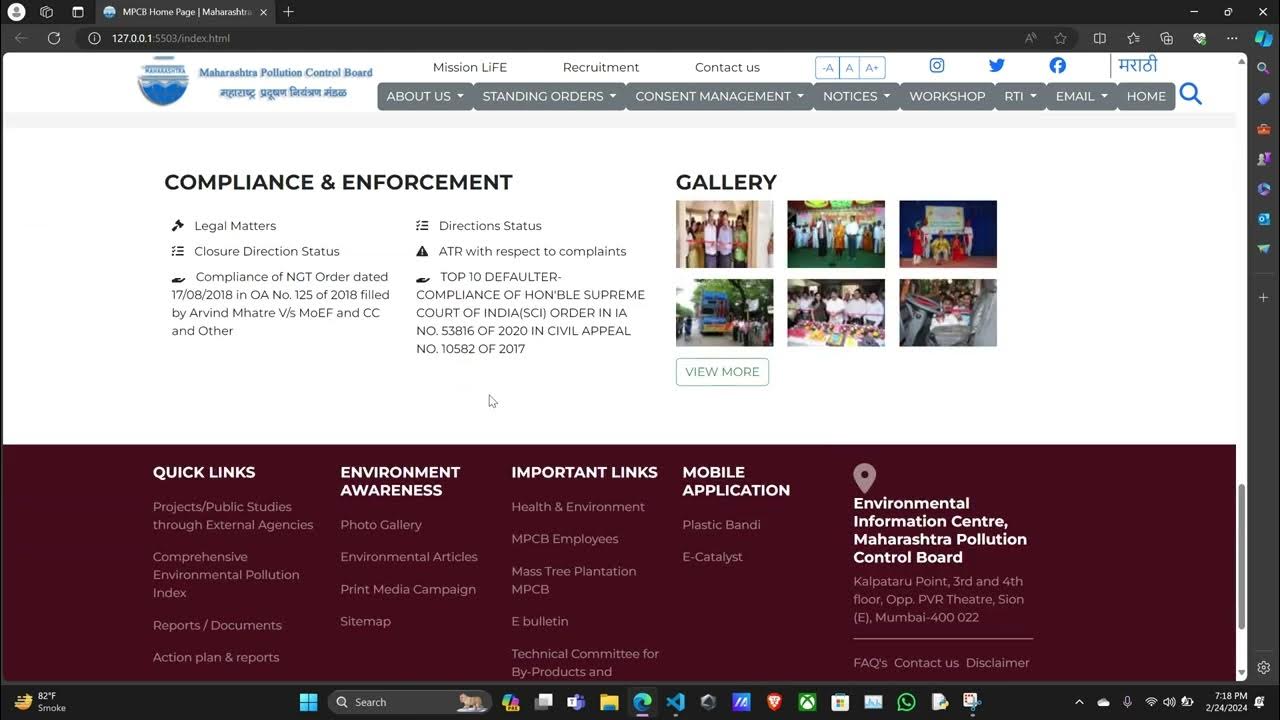 Created simple frontend of mpcb using html css and bootstrap - YouTube