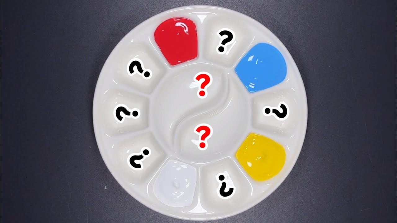 Mixing 4 Primary Colors to Create 8 Unique Colors Red , Blue , Yellow ...