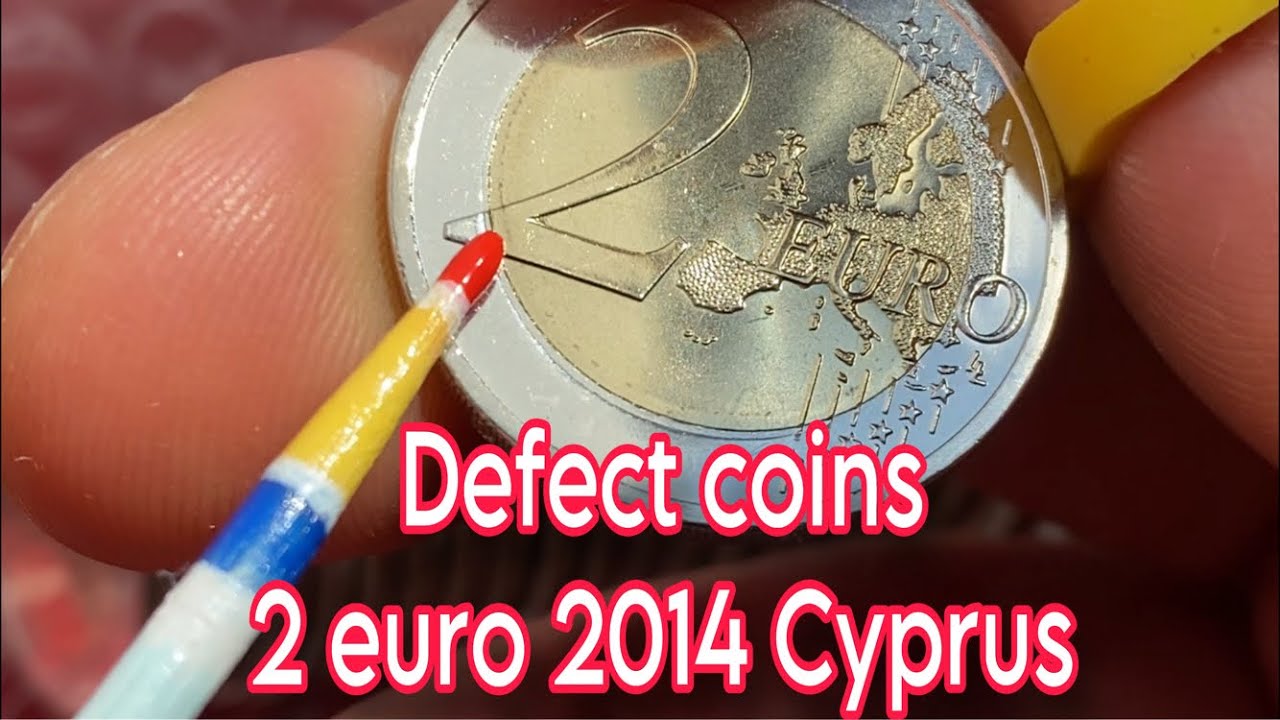 Rare Roll 2 euro 2014 Cyprus - Defect coins - YouTube