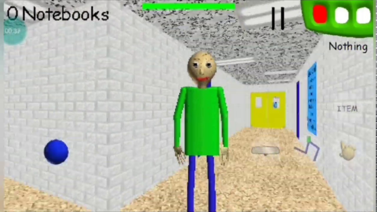 Jogando Baldi's Basics clássic - YouTube