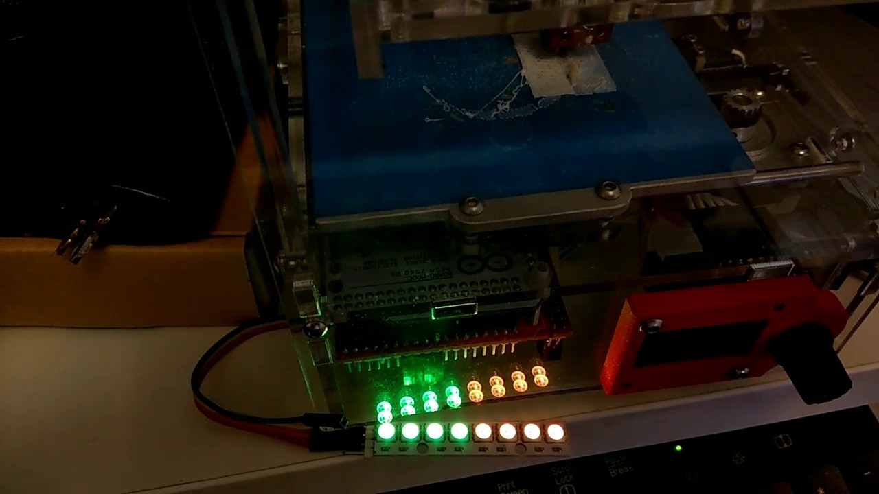 WS2812 neopixel Progress bar for TinyBoy - YouTube