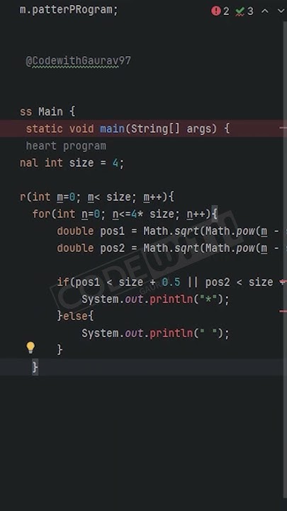 Heart Pattern Shorts Java Microservice Javatutorial Projects Codingtips Heart Pattern