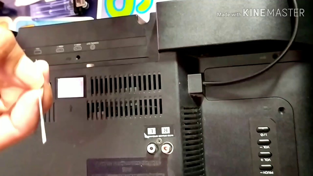 Cara mencabut colokan speaker tv yang patah - YouTube