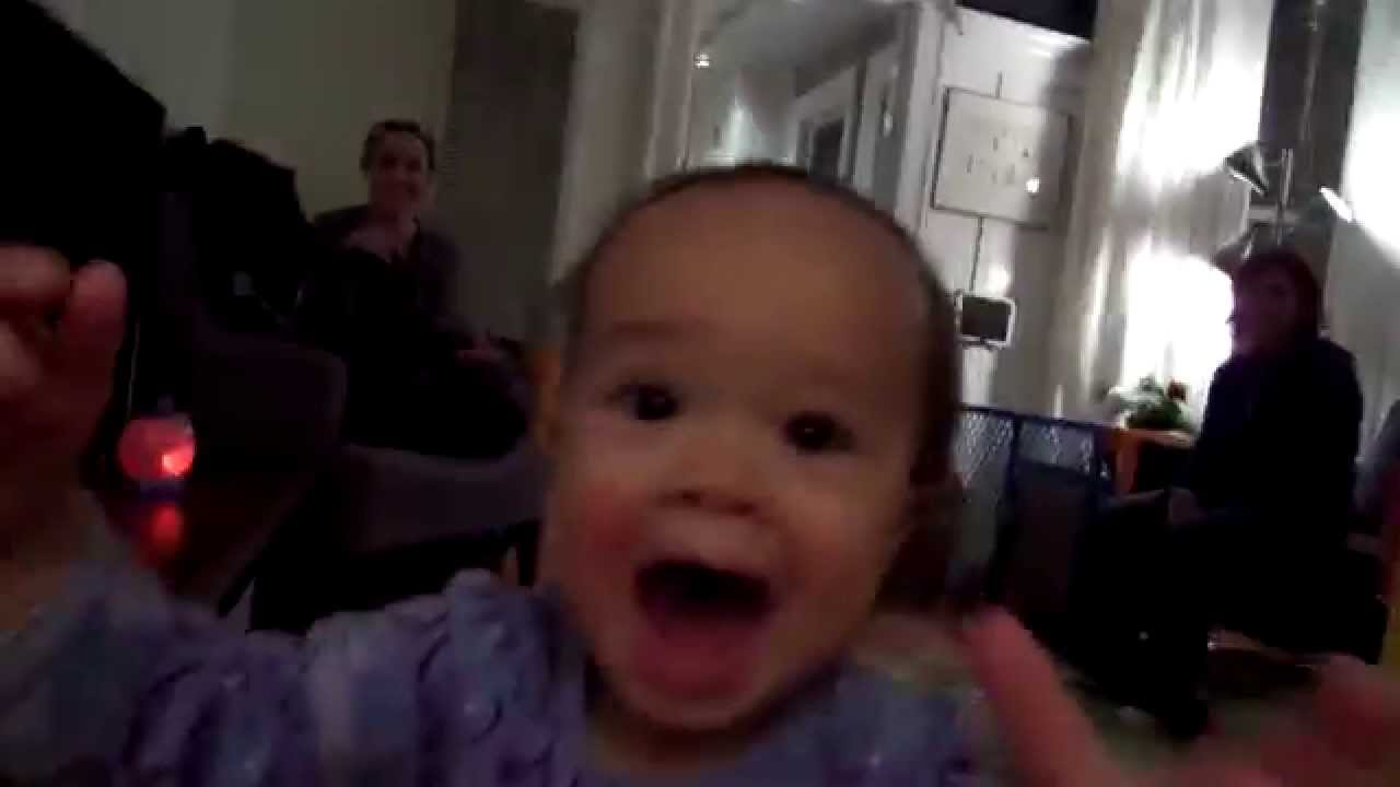 Scaring the baby - YouTube