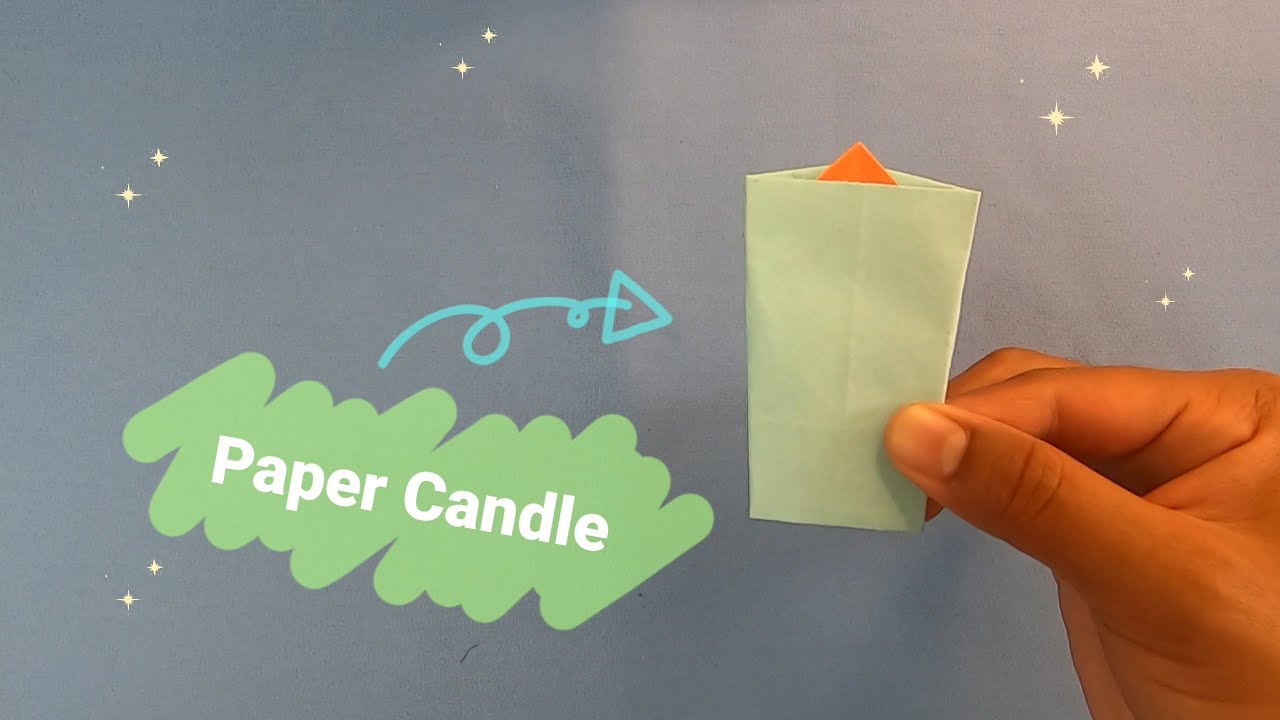 How to make a Paper Origami Candle |Very Easy Paper Candle 🕯 - YouTube