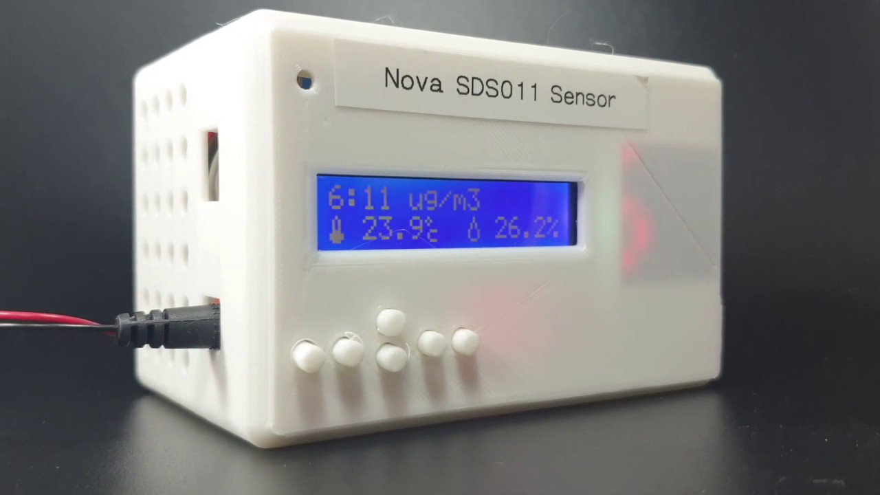 Nova sds 011 Air Quality Sensor - YouTube