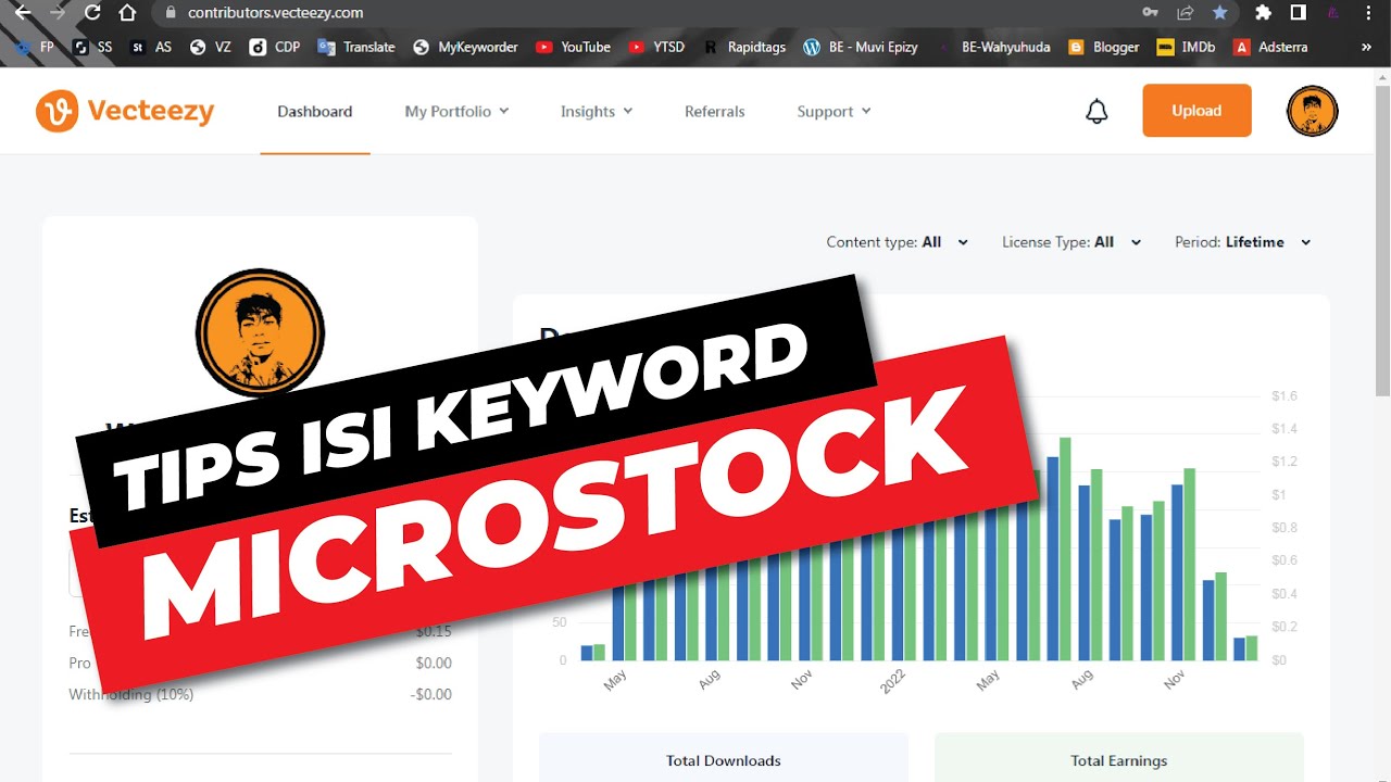 LIFEHACK KEYWORD MICROSTOCK AGAR BANYAK YANG DOWNLOAD - YouTube