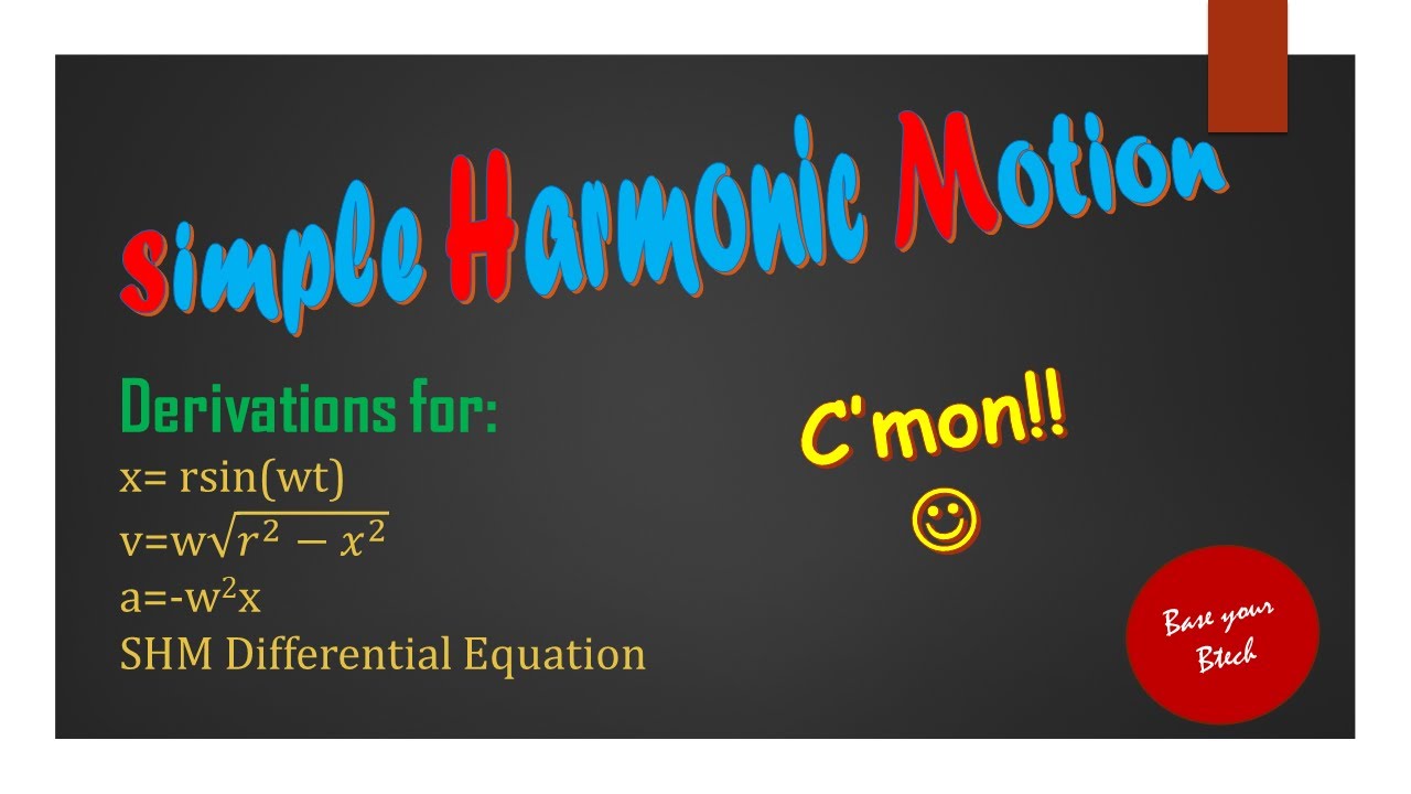 SIMPLE HARMONIC MOTION |Theory | Engineering Mechanics - YouTube