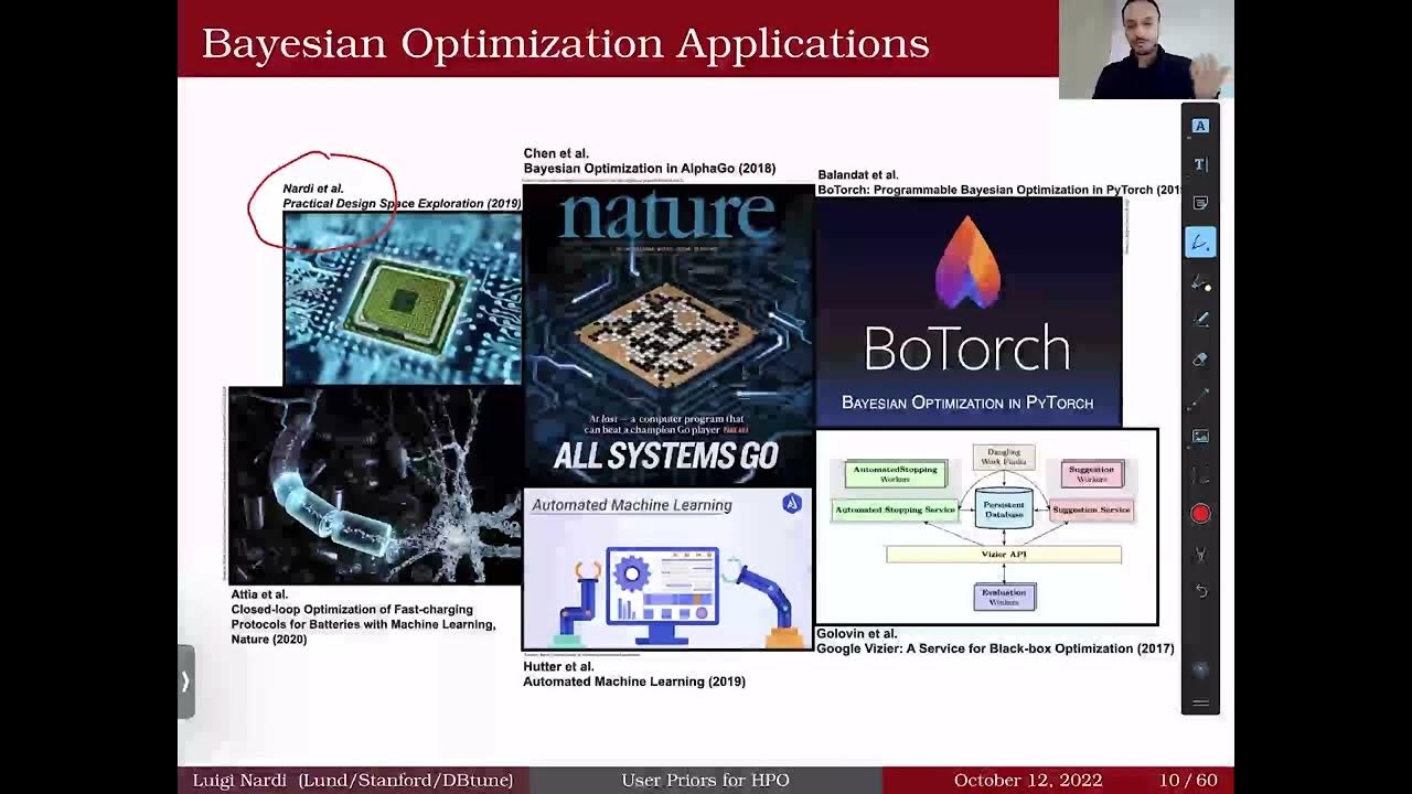 AutoML Fall School 2022 - User Priors for Hyperparameter Optimization by Luigi Nardi - YouTube