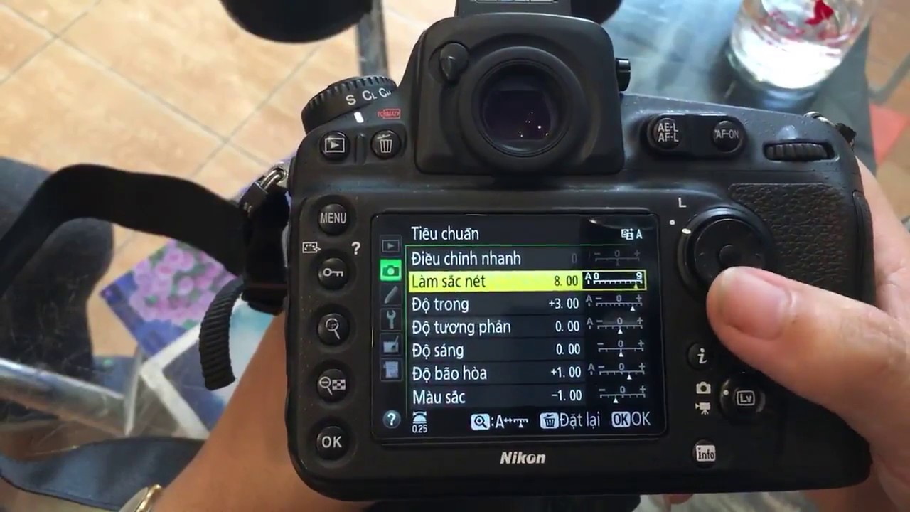 Chia sẻ kinh nghiệm Set Màu Cho Nikon D810 - YouTube