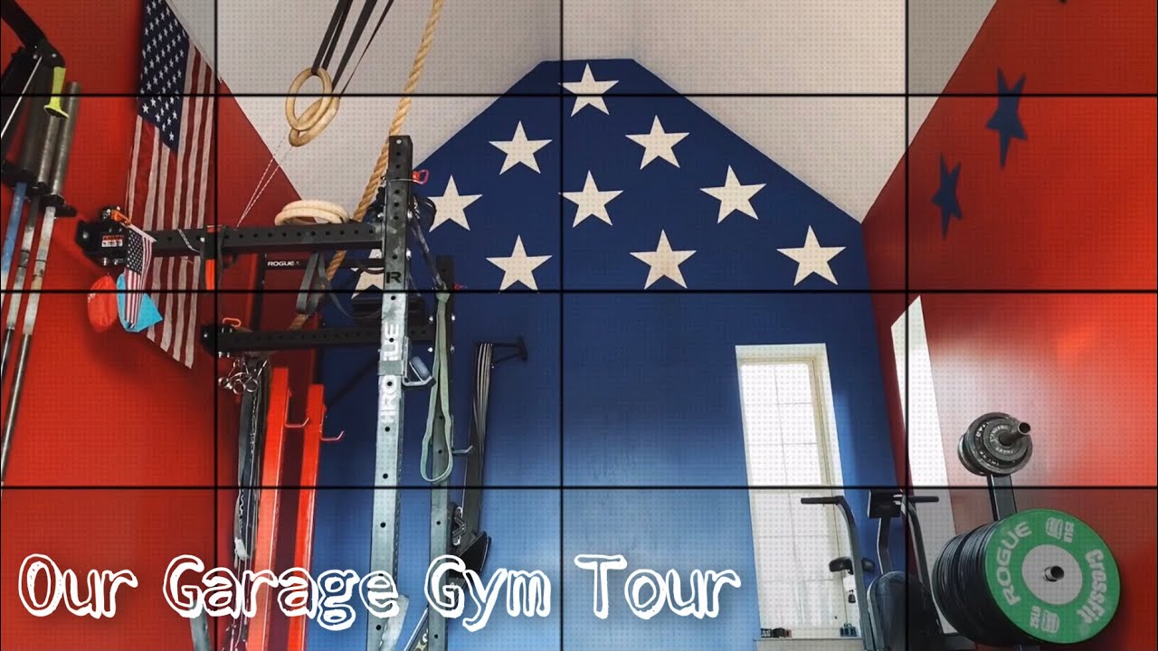 Garage Gym Flag Ideas Inside Our Garage Garage Gym, Garage Floors And