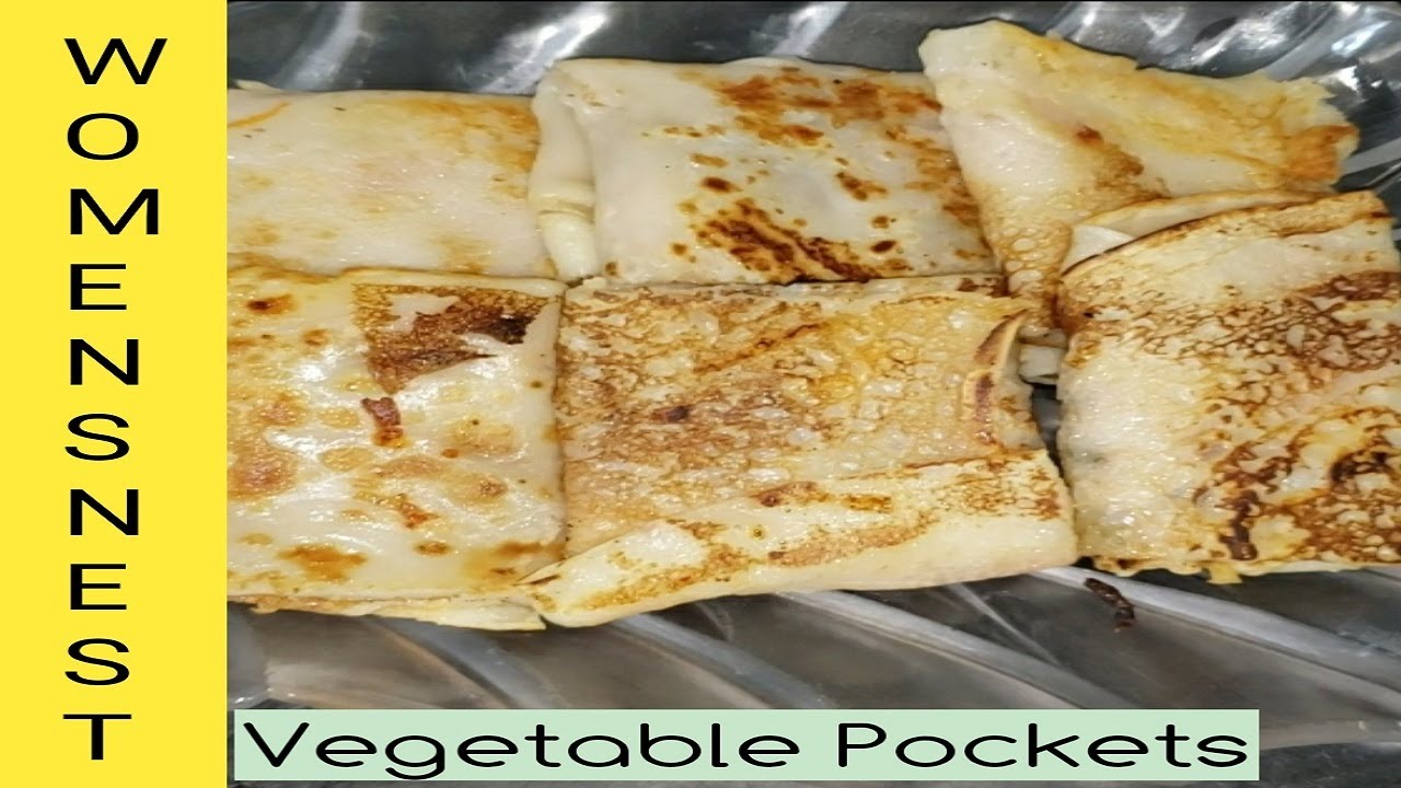 Veg Pockets | Vegetables Pockets | Easy Snacks Recipe | Tiffin Box idea ...
