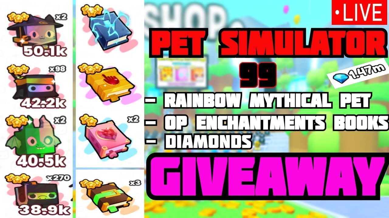 LIVE Pet Sim 99 giveaway UPDATE 4! - YouTube