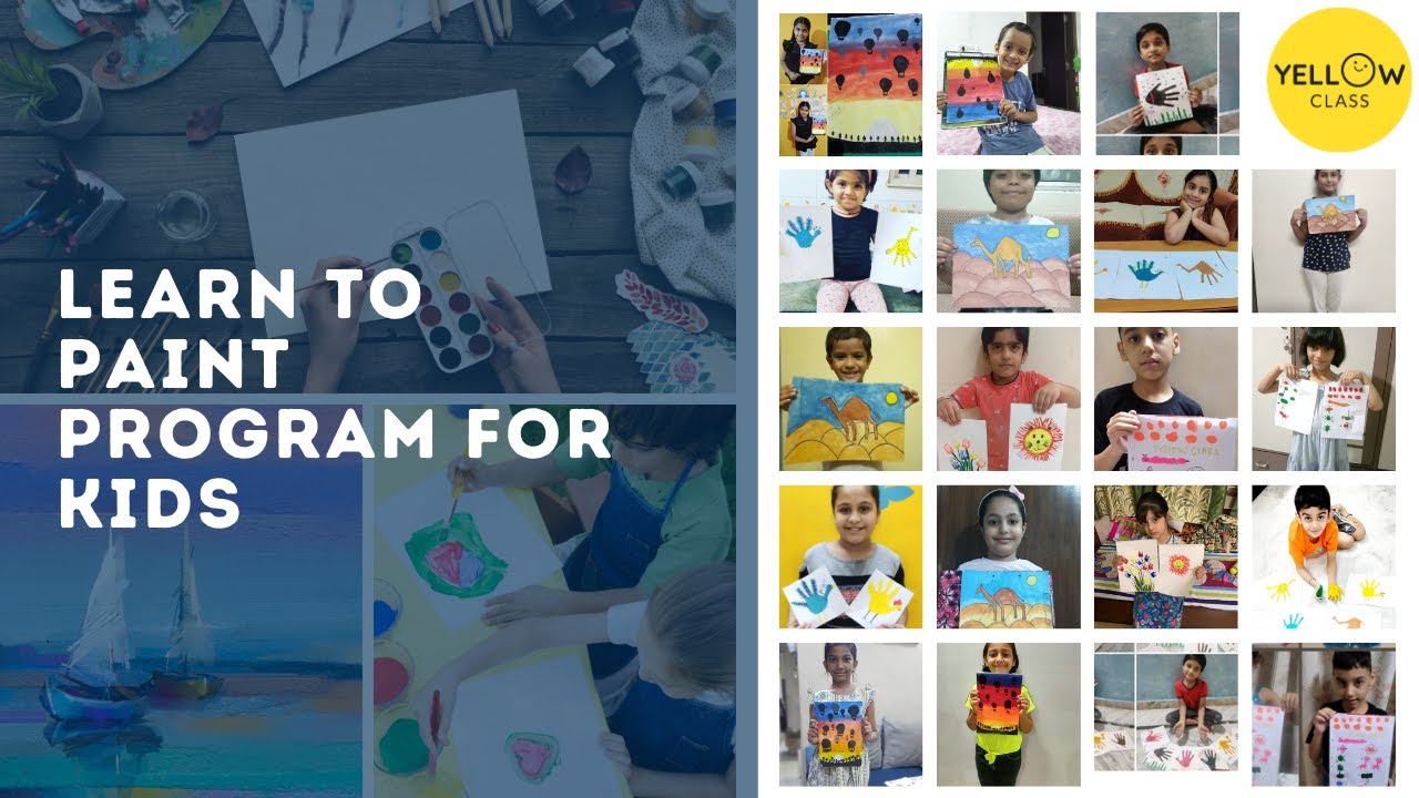 Learn How to Paint | Easy Painting for Kids | Yellow Class | Rupal mam ...