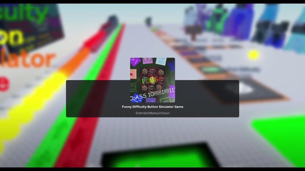 Episode 131 - Funny Difficulty Button Simulator - ROBLOX - YouTube