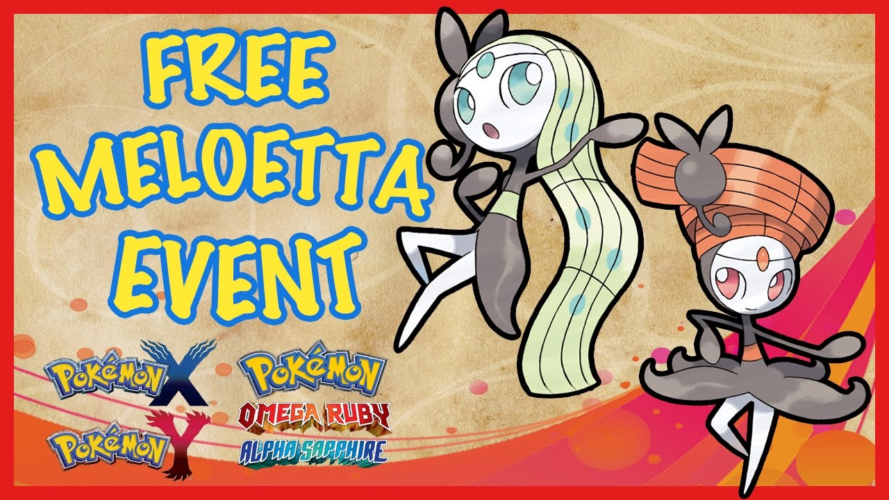 How to Get Free Meloetta + Relic Song | December 2016 - YouTube