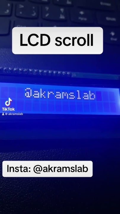LCD I2C scroll #akramslab #arduino #coding - YouTube