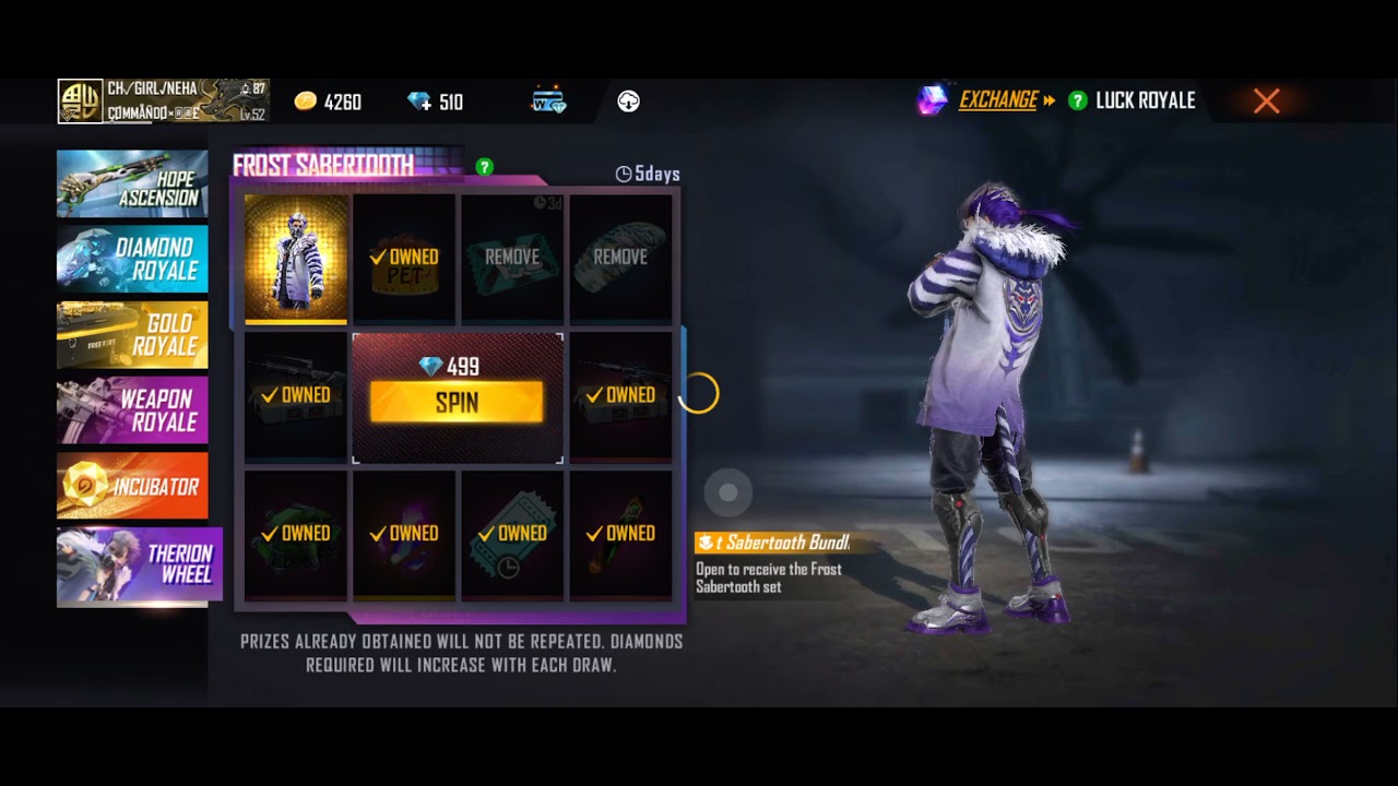 FF NEW TIGER BUNDLE SET OPEN - YouTube