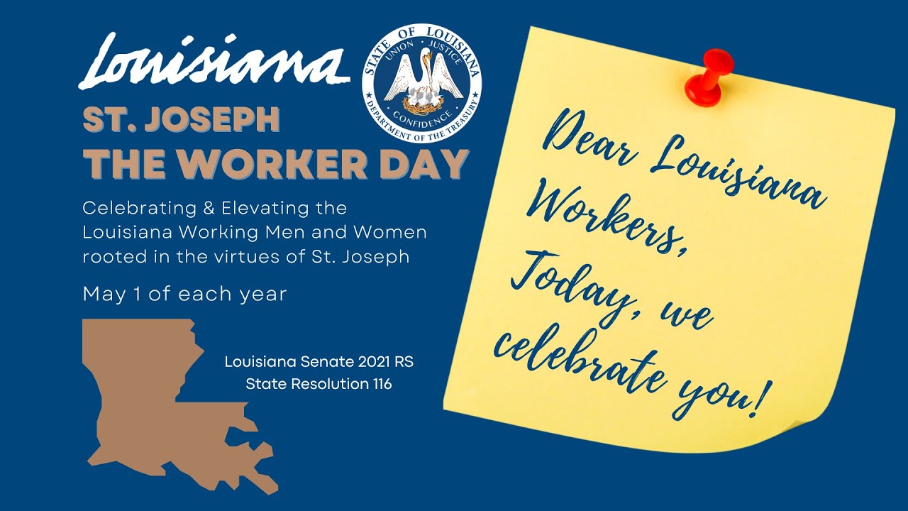 Louisiana Saint Joseph the Worker Day - YouTube