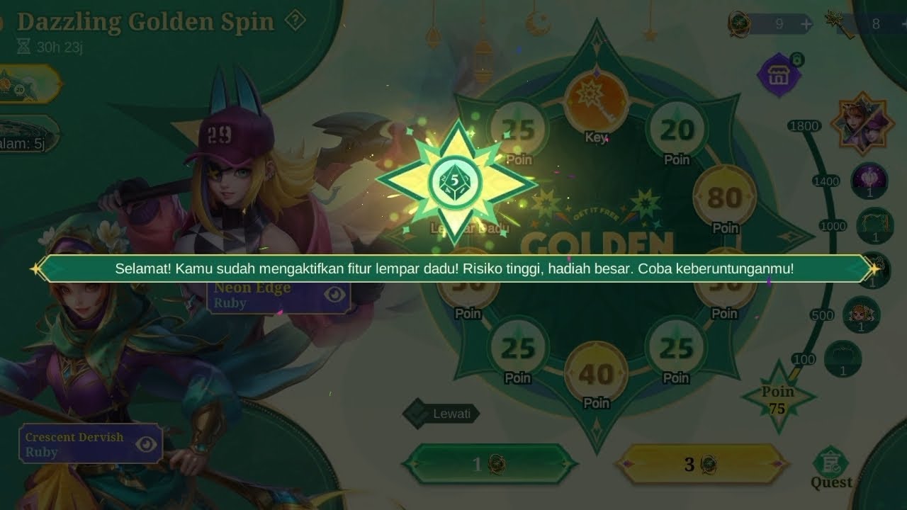 TUTORIAL DAZZLING GOLDEN SPIN:D #MLBBGoldenMonth #OPPOSmoothLegend ...
