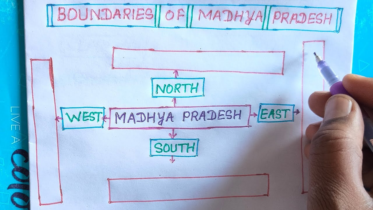 boundaries of madhya pradesh | madhya pradesh ki chauhaddi | madhya ...