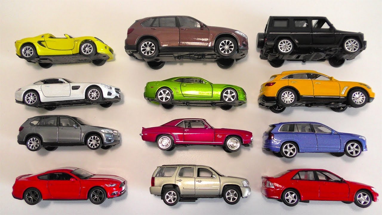 Toy Cars of Different Colours driving on my table - YouTube