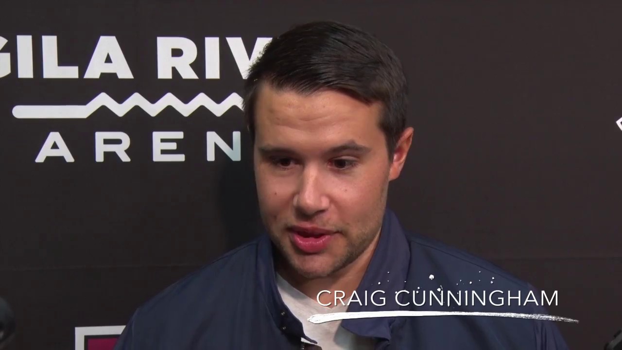 Craig Cunningham Honored at Fan Appreciation Night - YouTube