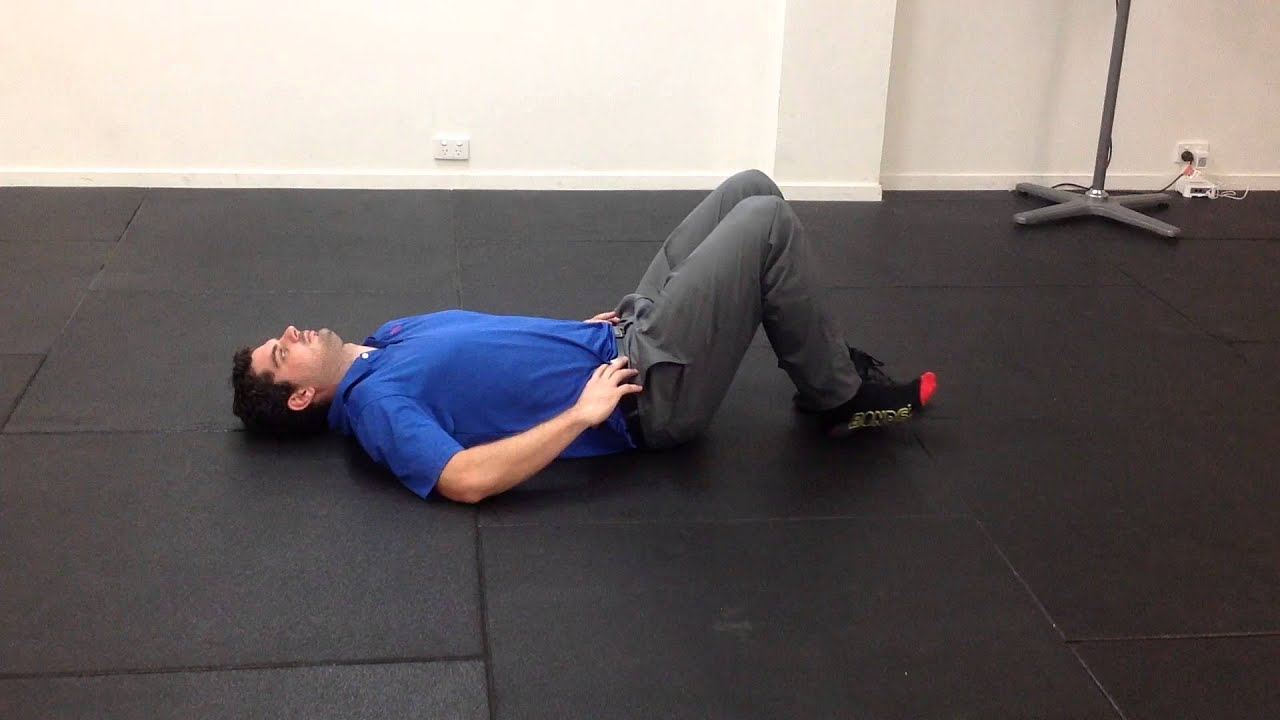 Ab Brace Heel Slides - YouTube