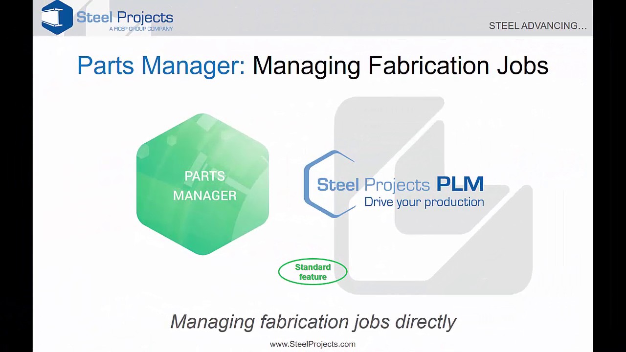Steel Projects PLM - Parts Manager: Fabrication Job Creation - YouTube