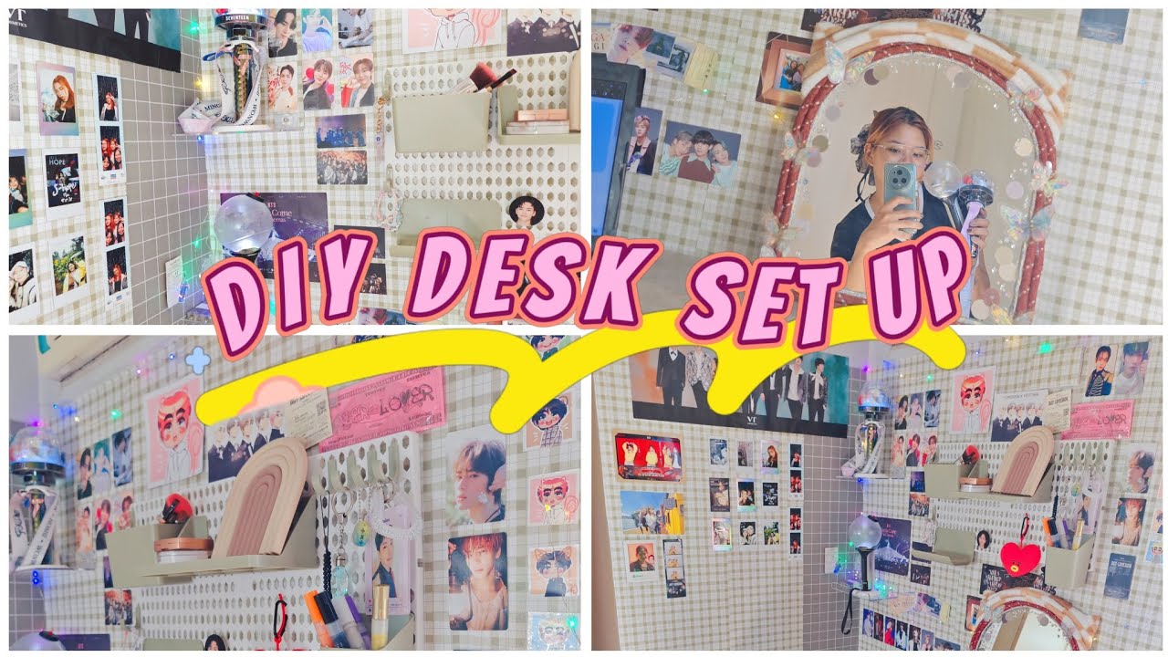 DIY KPOP INSPIRED DESK #BTS #SVT #TXT - YouTube