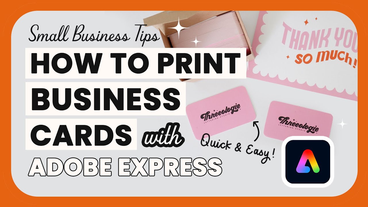 Adobe Express: How to Print Greeting Cards & Business Cards with ...