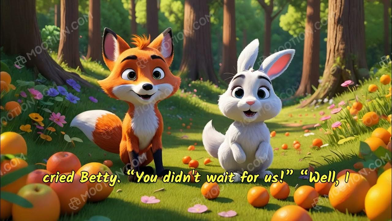Felix the Fox Learns to Share |Easy to learn English through story - YouTube