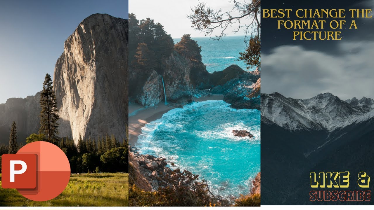 Best change the format of a picture slideshow @PPT CREATION - YouTube