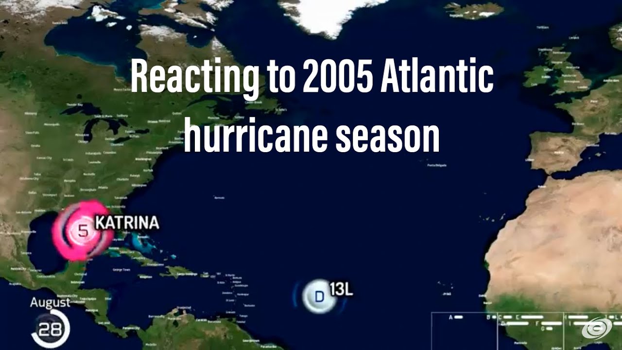 Reacting to the 2005 Atlantic hurricane season animation by force ...