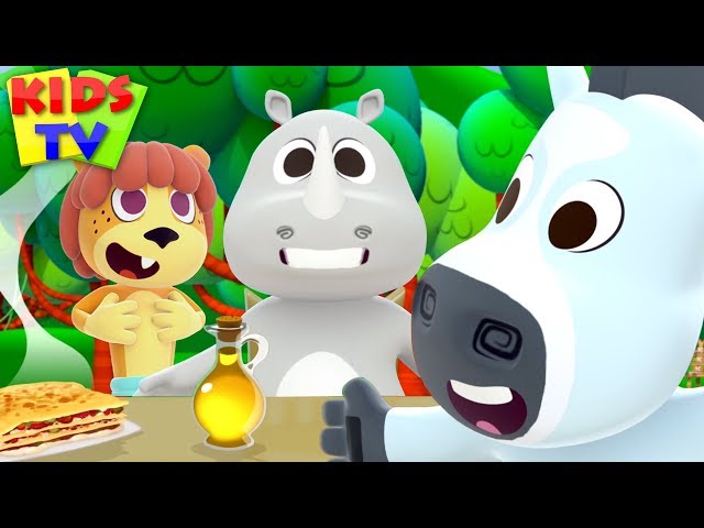 Dining At The Zoo | Cartoon Videos For Babies | Fun Song For Children ...