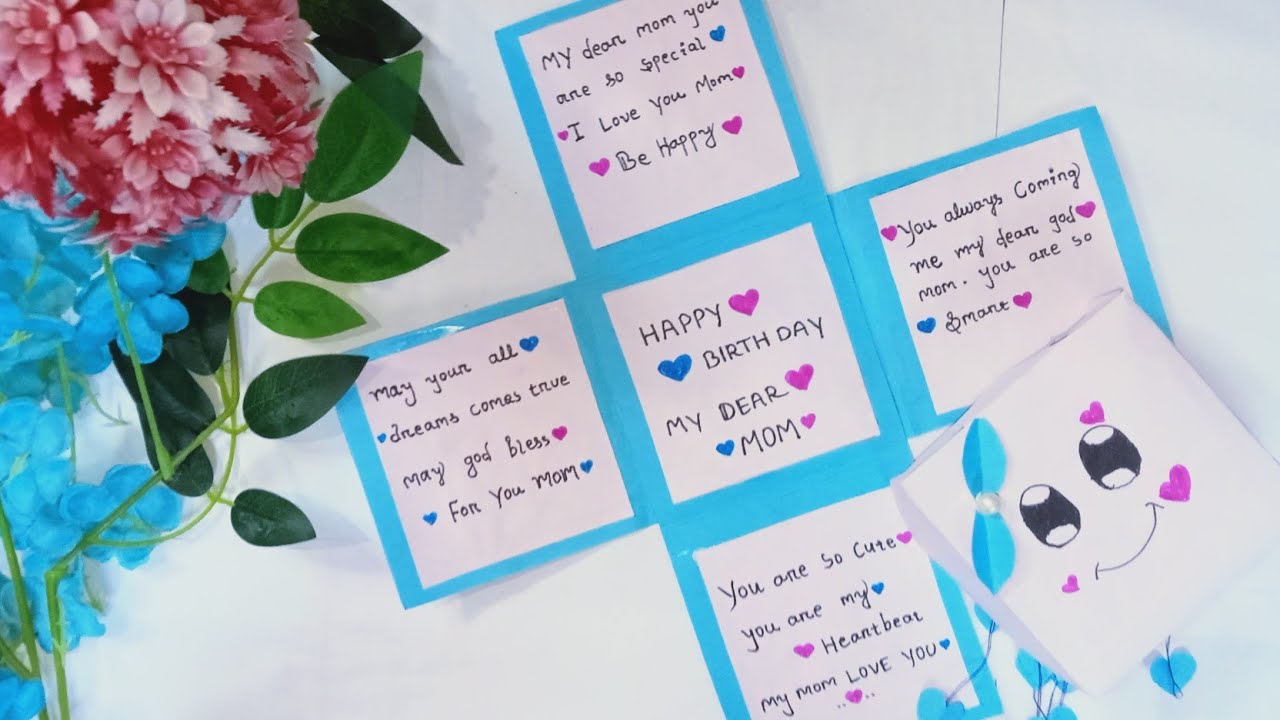 🥰 surprise 🥰 mother's birthday wishes gift box. how to make paper gift ...