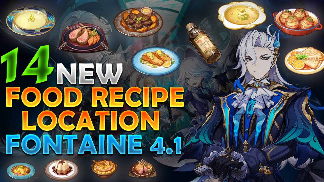 All 12 New Food Recipe Location In Genshin Impact V.4.1 Update | - YouTube