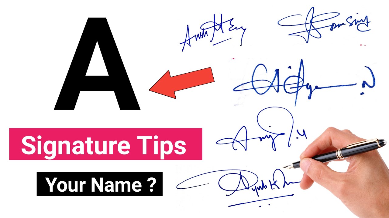 A Signature Tips | Signature Style Of My Name | Signature Design # ...