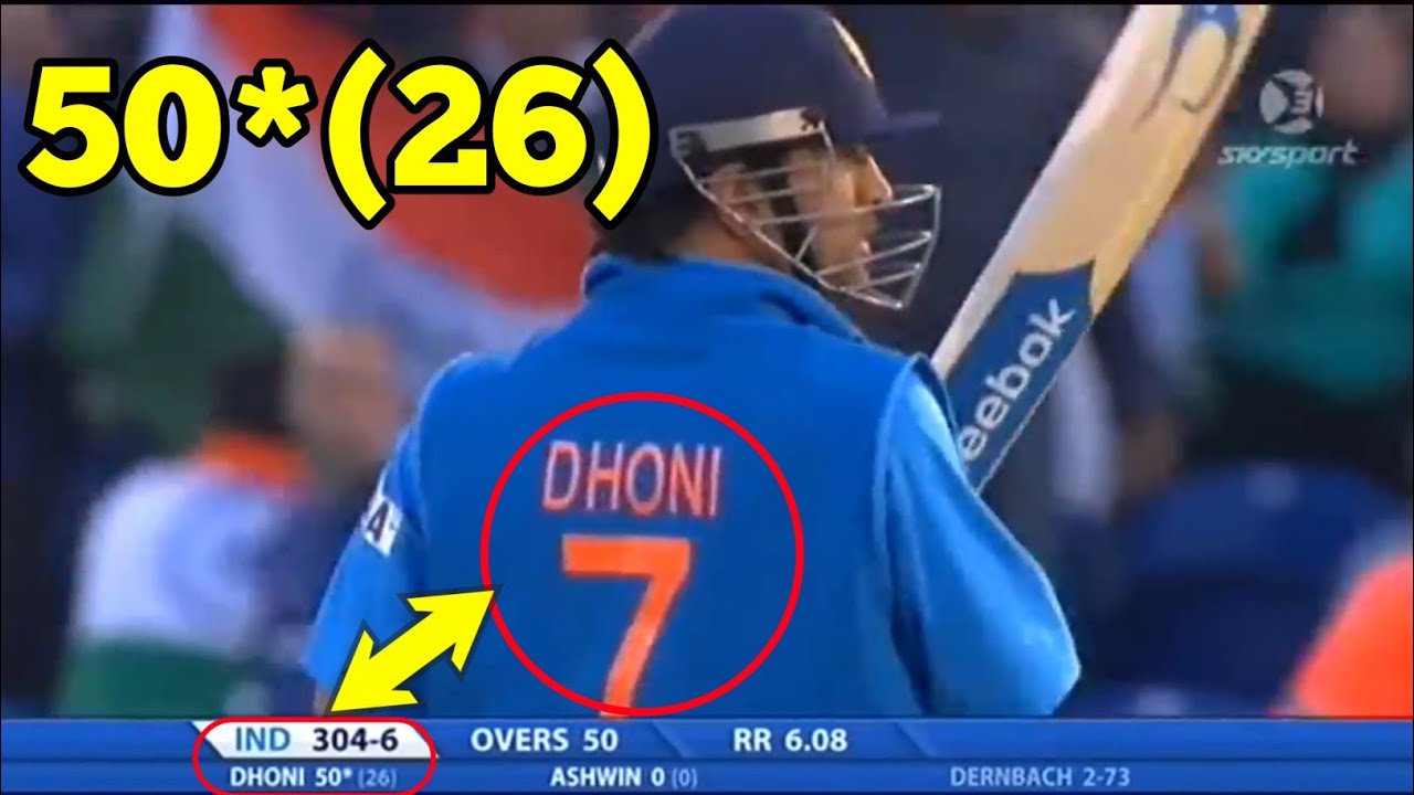 MS Dhoni fastest 50*(26) || #msdhoni #msdhonishort #msdhonivideo - YouTube