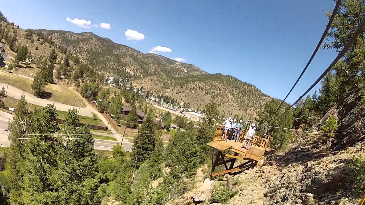 Fast Zipline Over Idaho Springs POV GoPro AVA Zipline Idaho Springs, CO ...